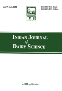 Indian Journal of Dairy Science – CeRA Digital Library